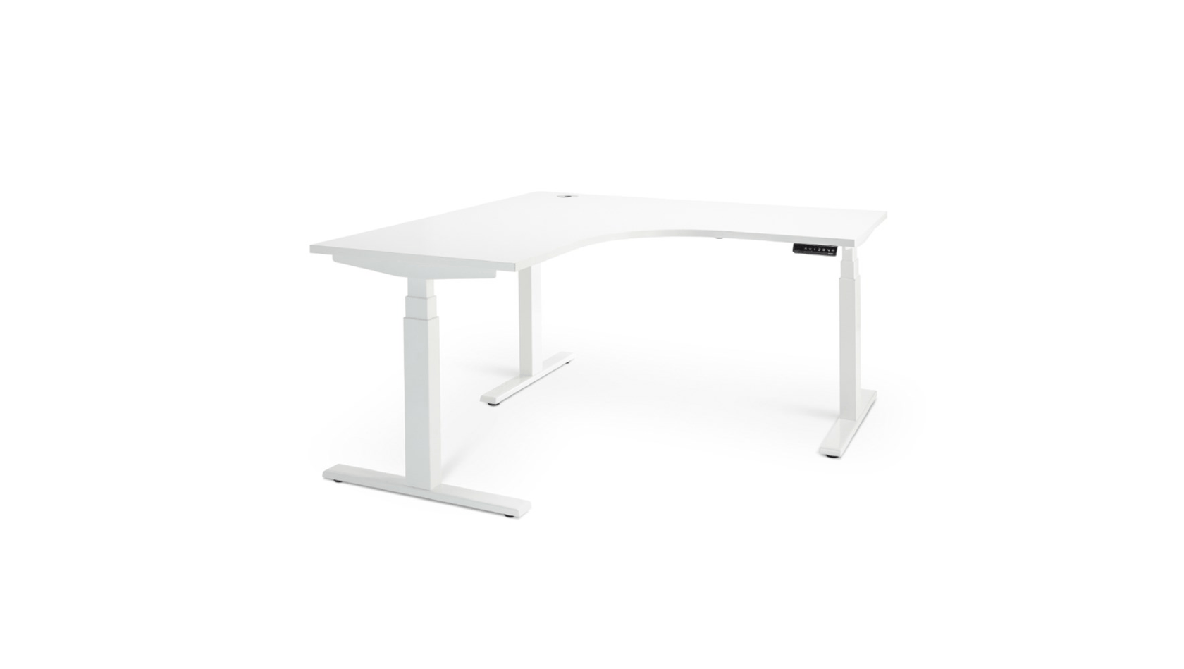 Enhance Electric Height Adjustable Corner Desk | McGreals
