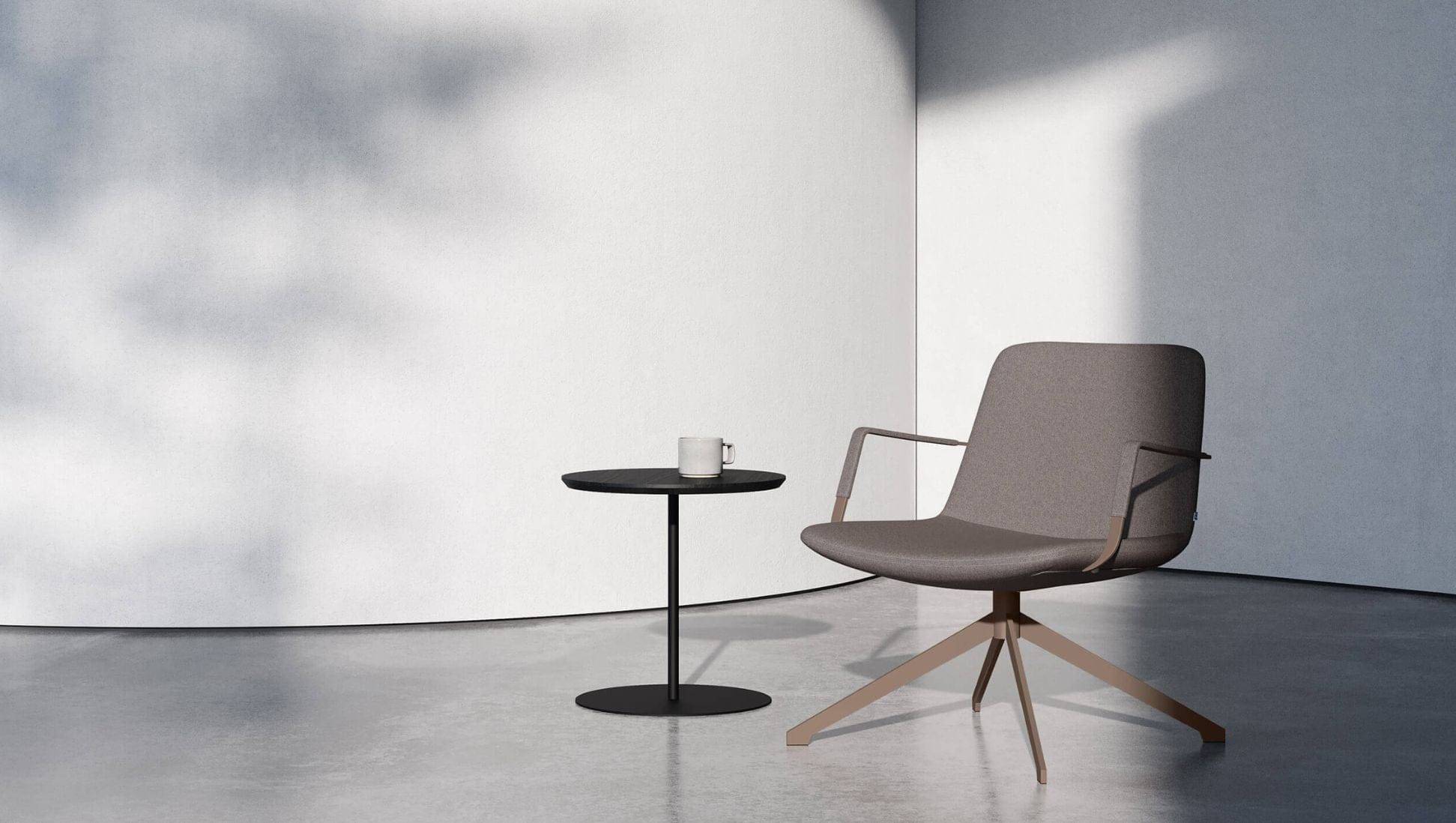McGreals Office Furniture - Seating - Pera lounge metal swivel chair