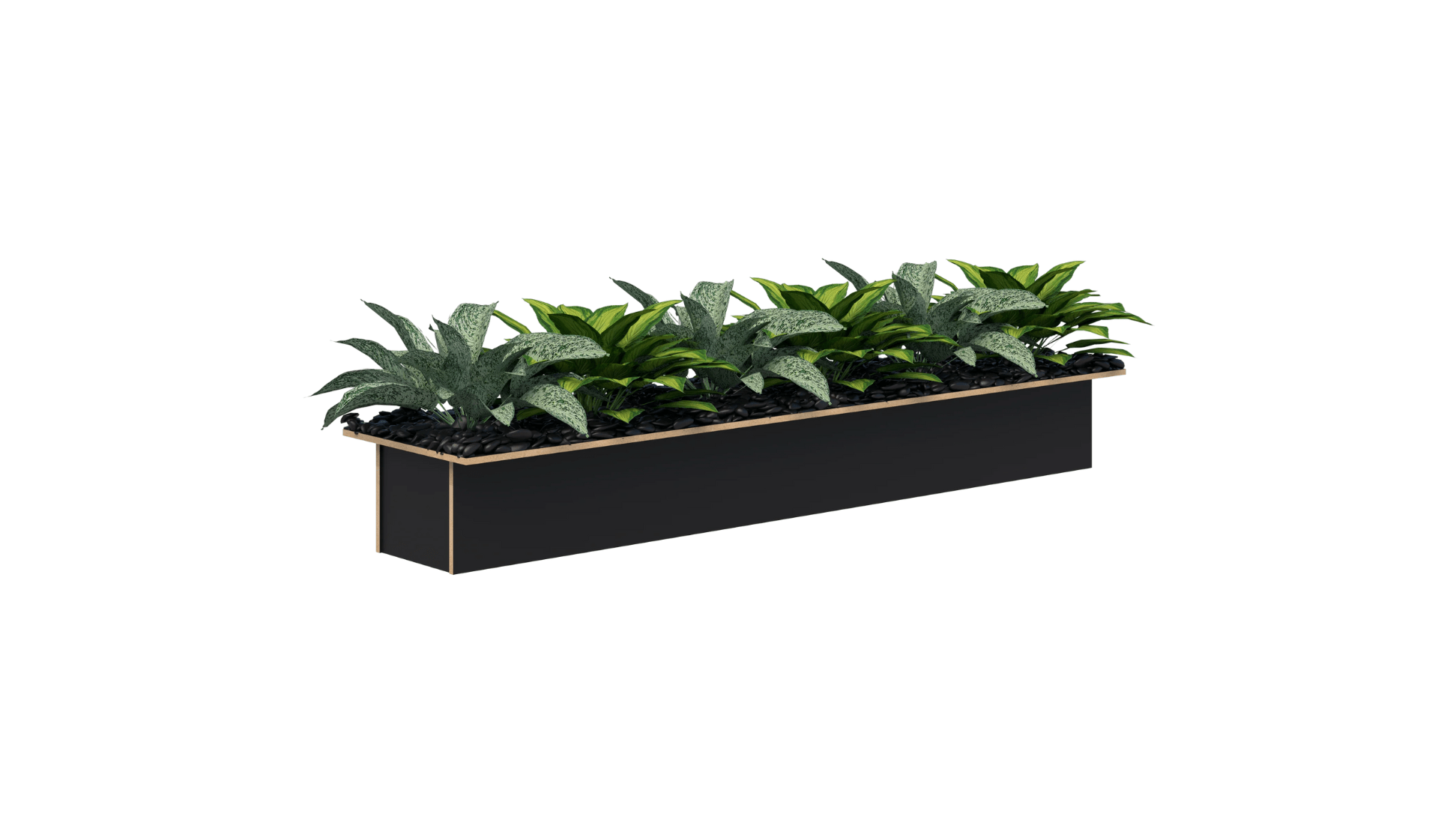 Rapid/Mascot/Block - Set of pots and artifical plants